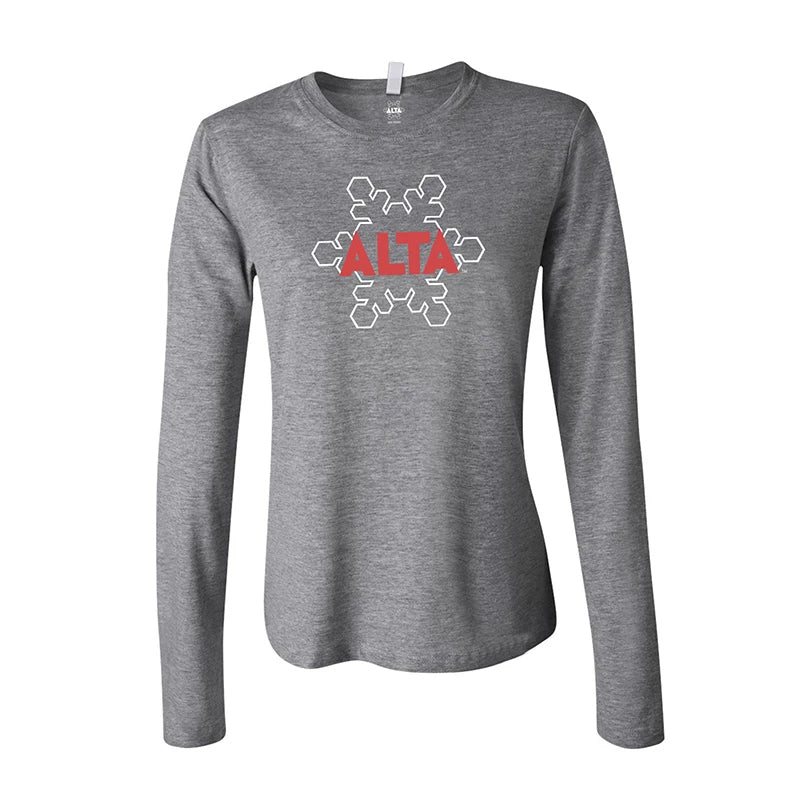 Women's Outline Flake Long Sleeve T-shirt